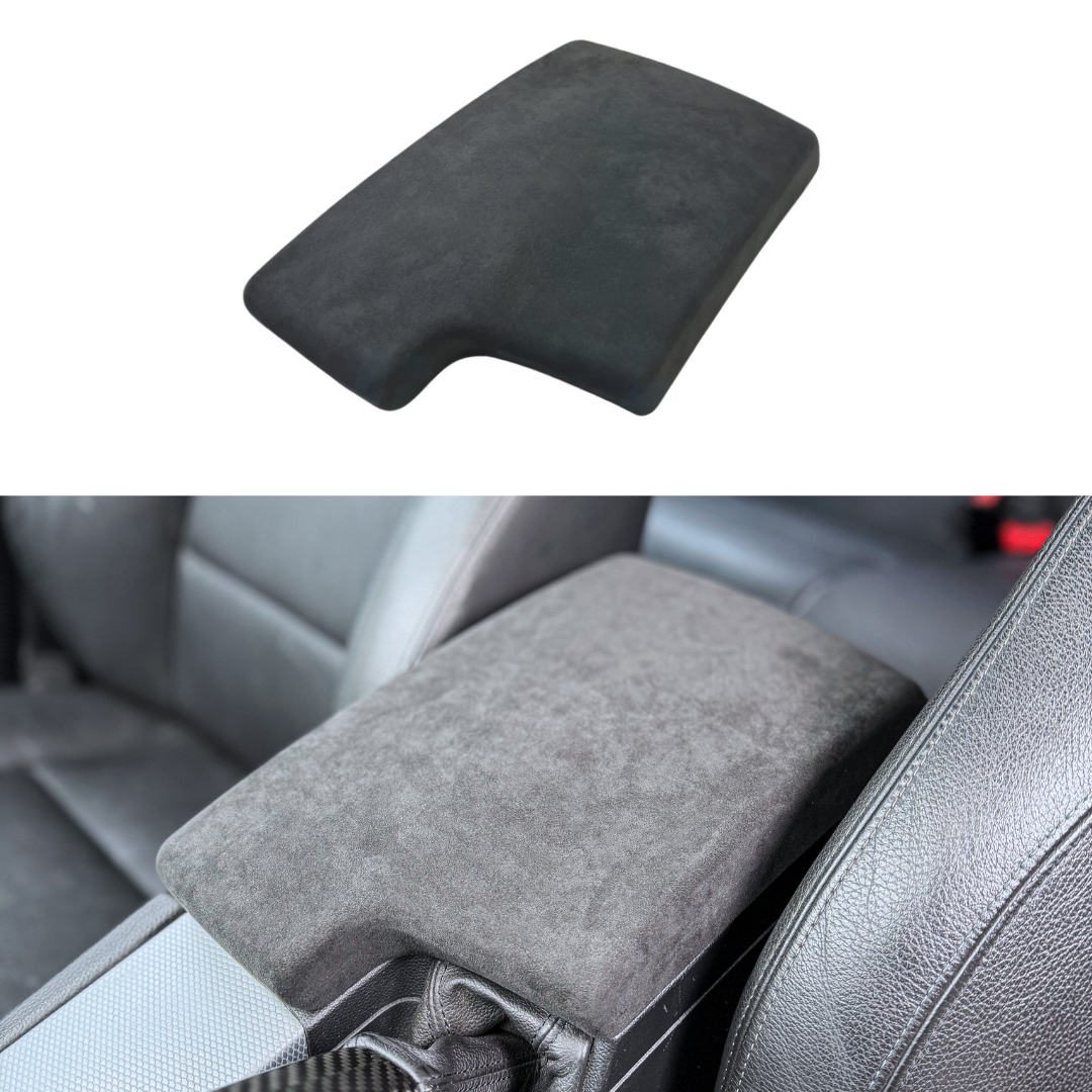 Alcantara Armrest Cover Overlay for BMW E90/E92 3-Series – Inline Six Auto