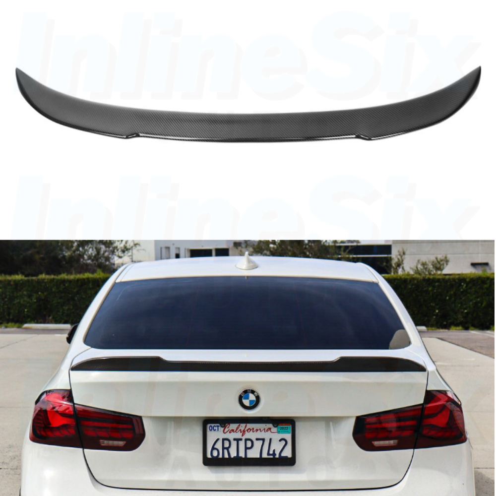 CS Style Carbon Fiber Trunk Spoiler Lip for BMW F30/F80 – Inline Six Auto